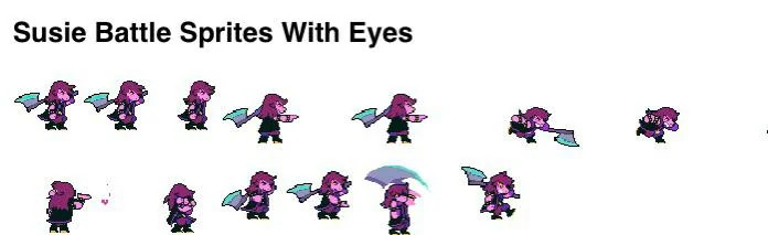 Unused Susie Battle Animations Request for Deltarune | DR Requests