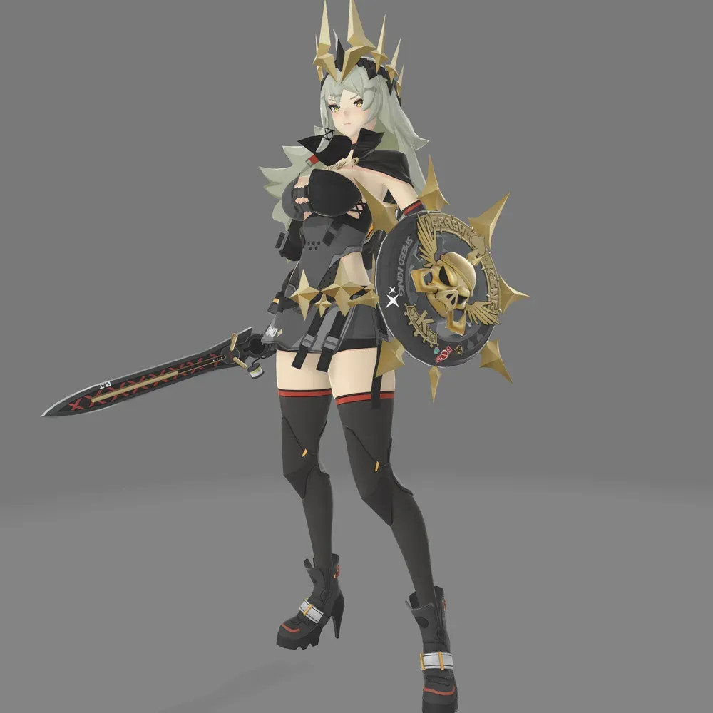 Old Caesar Hair and Crown (black boots to) Request for Zenless Zone ...