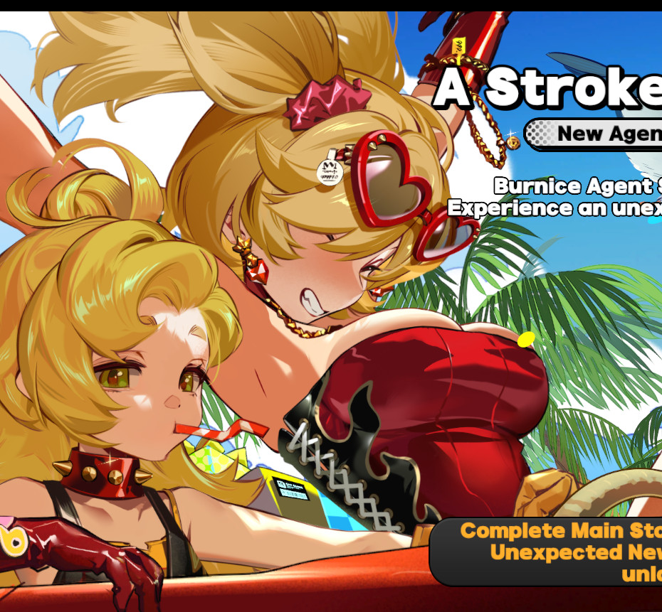 A stroke of luck event page outfit for Burnice Request for Zenless Zone Zero | ZZZ Requests