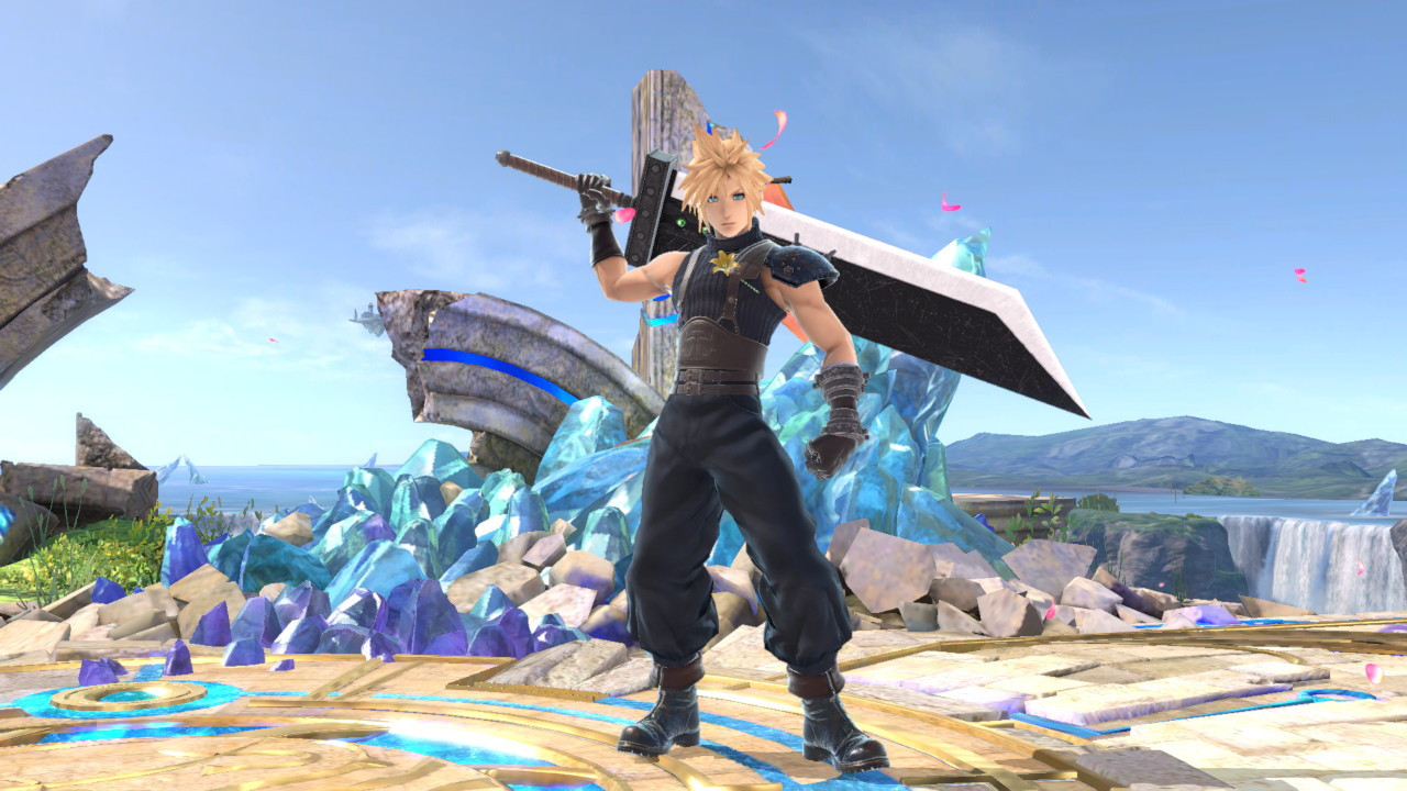 Cloud and Buster Sword over Classic Link and Master Sword Request for Mario Kart 8 Deluxe | MK8D ...