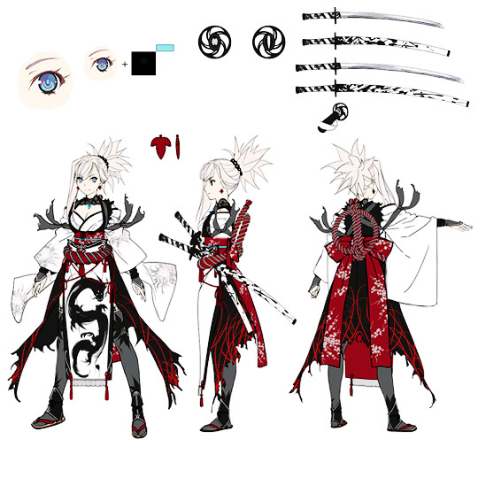 Miyamoto Musashi Berserker palette over Baiken Request for GUILTY GEAR ...