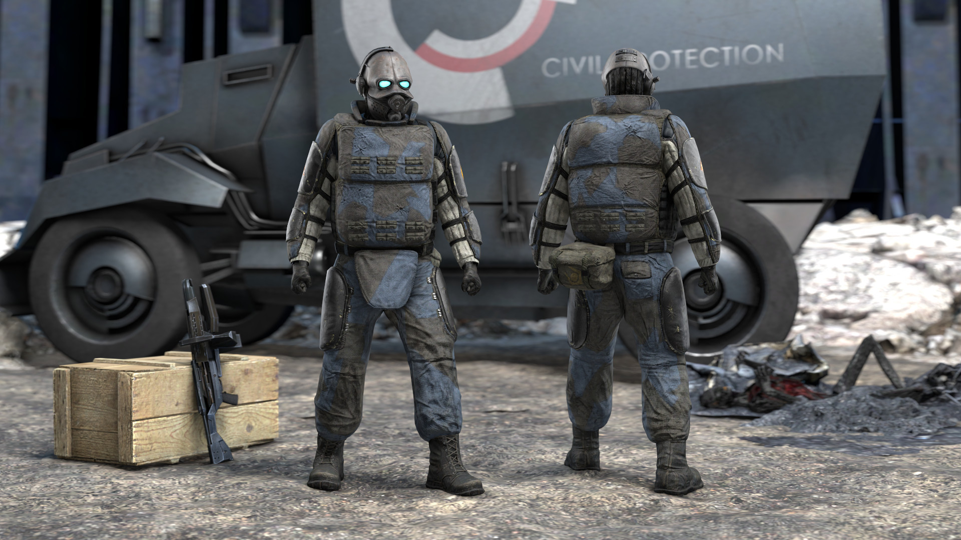 Nemez zombine and stripped soldier Request for Half-Life 2 | HL2 Requests