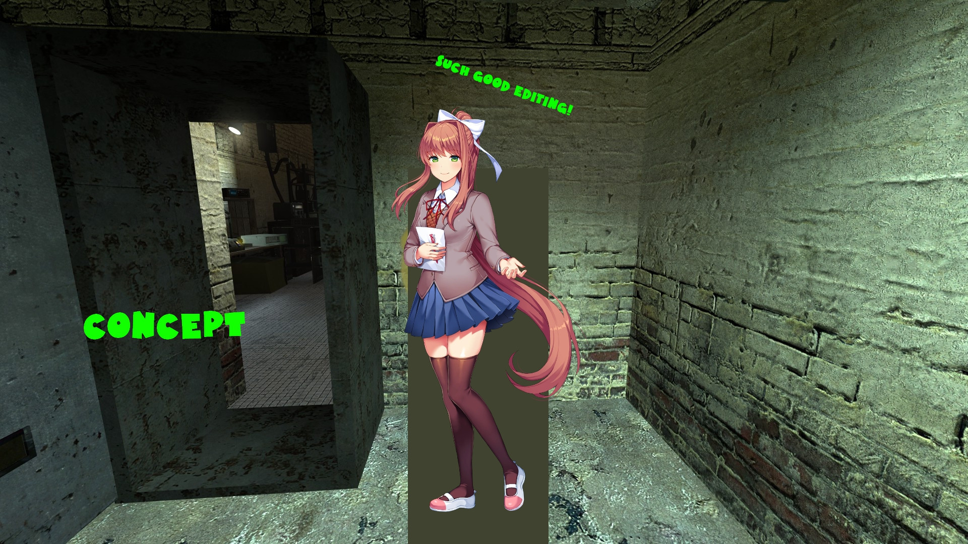 DDLC Monika as Alyx Vance Request for Half-Life 2 | HL2 Requests