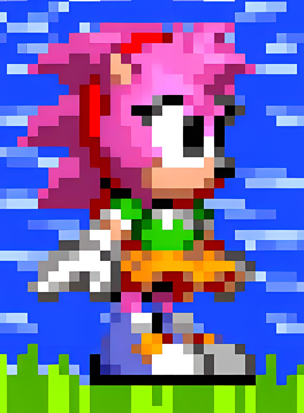 Amy Origins sprite but Maniafied Request for Sonic Mania | SM Requests