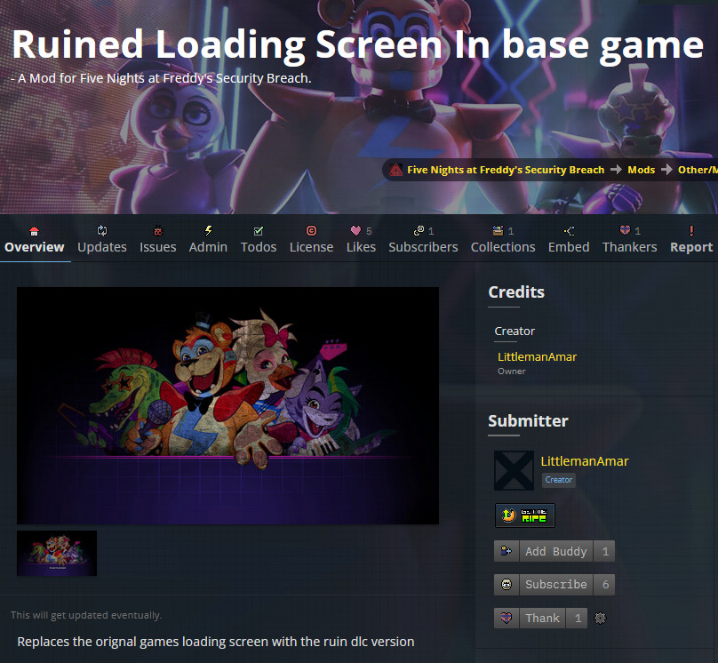 better version of ruin loading screen in base game Request for Five ...