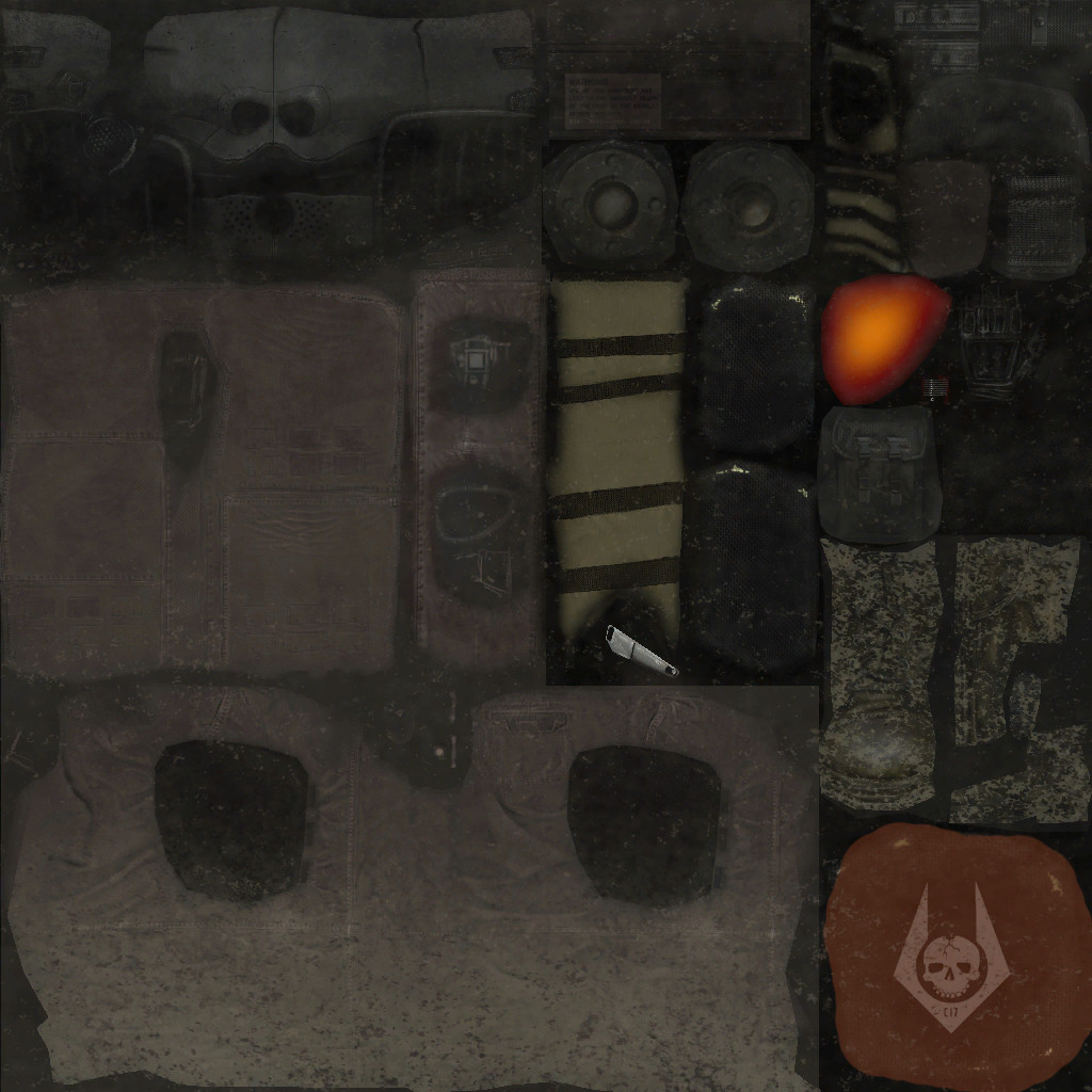 Seperate the dirt overlays from the Soldier textures. Request for Half ...
