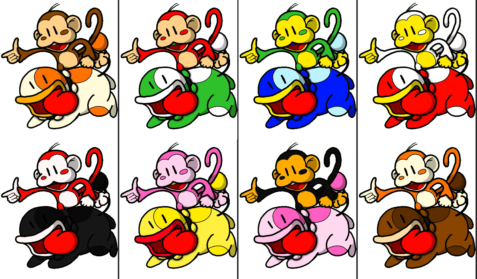 Ukiki & Poochy (Yoshi's Island) For CMC+ V8 and SSBC 0.9.5 Request for ...