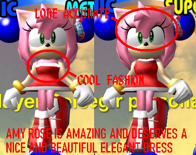 Amy Eyeliner With Strapless Dress Request for Sonic Adventure DX | SADX ...