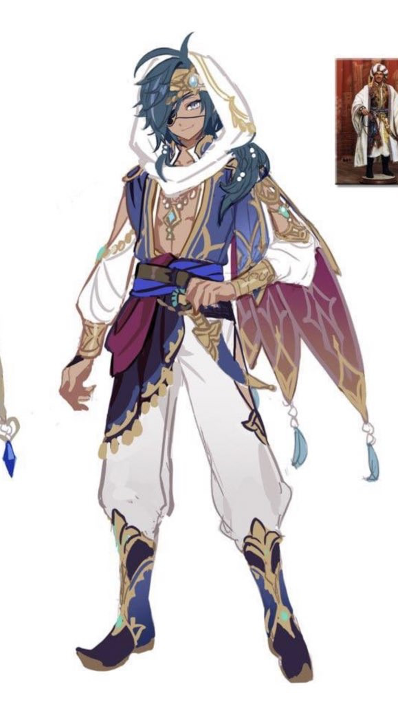 Kaeya Skin Concept Art Version Request for Genshin Impact | GI Requests