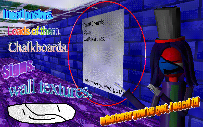 Looking for a poster, a chalkboard, something. Anything! Request for ...