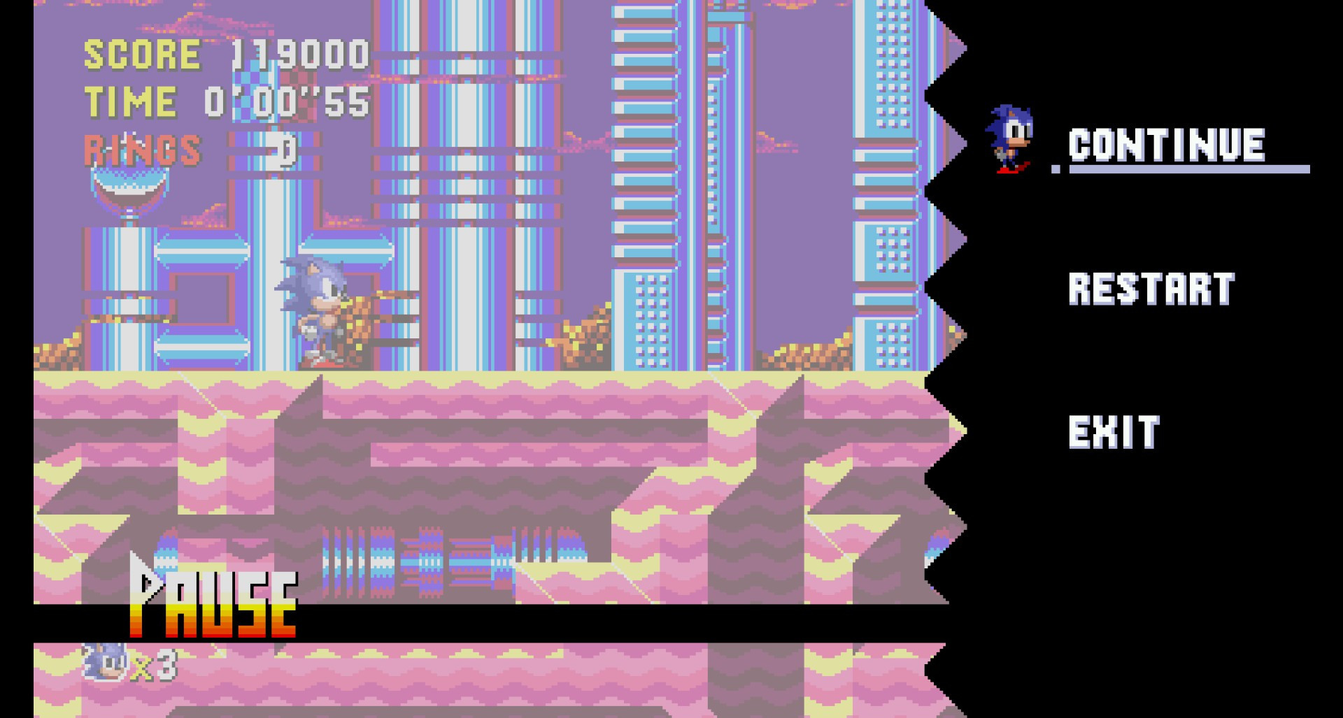 Sonic 3 Air Sonic CD mobile Pause Menu Request for Sonic 3 A.I.R ...