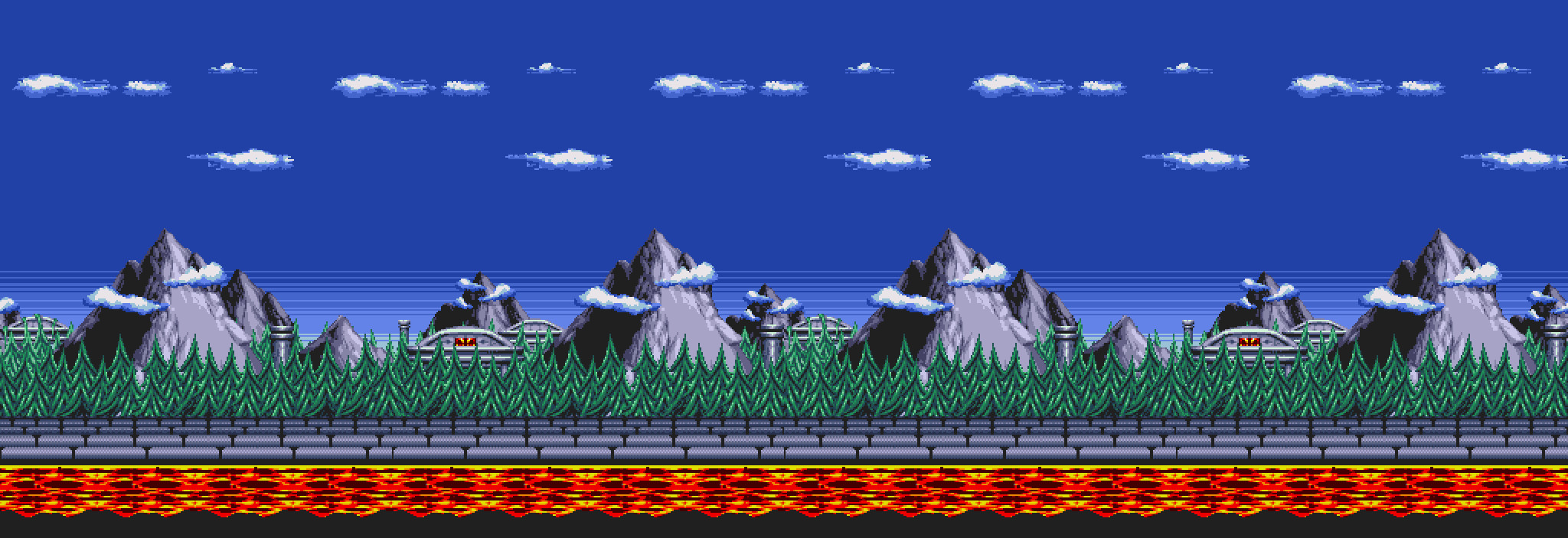 Dark Fortress Background Over Marble Garden Zone Request for Sonic 3 A ...