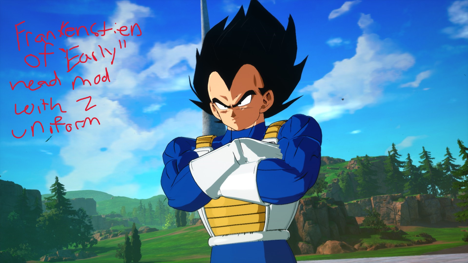 Early style Vegeta over Scouter-Super. Request for Dragon Ball ...