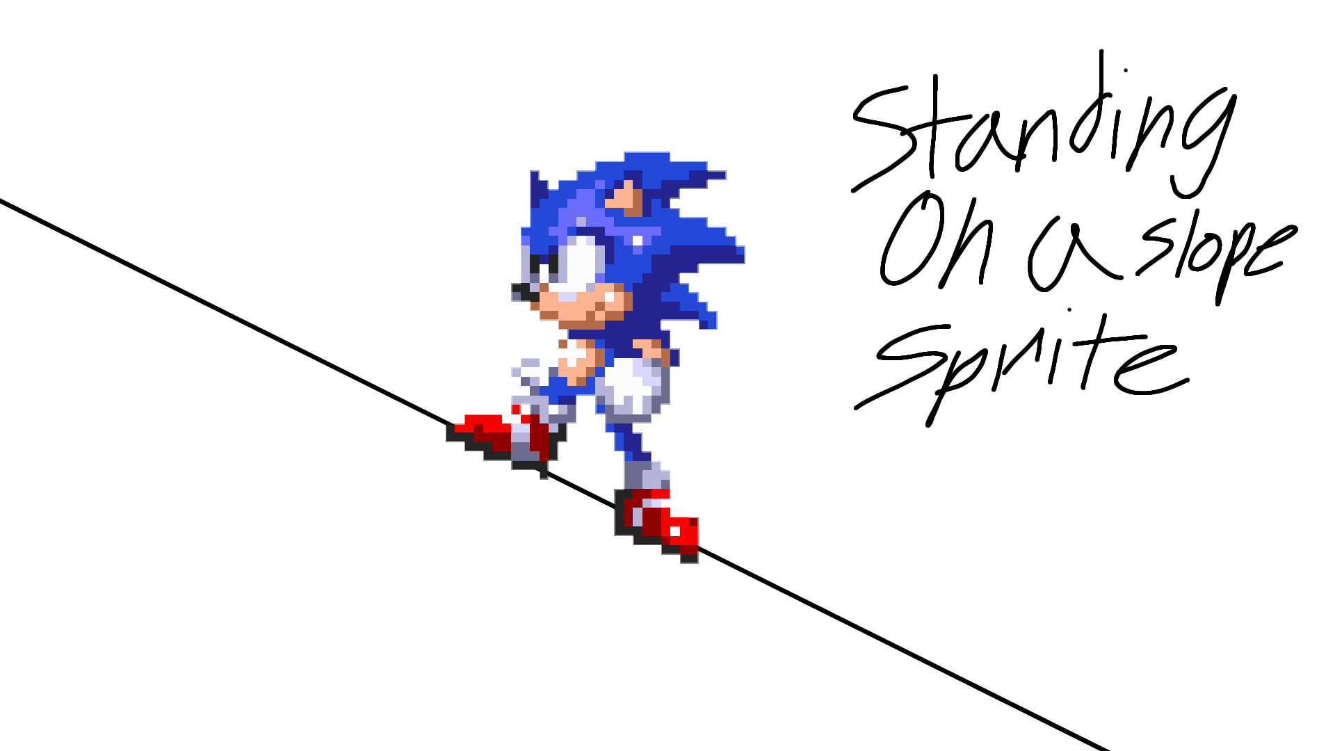 Standing On a Slope Sprite for Sonic x2 Request for Sonic 3 A.I.R ...
