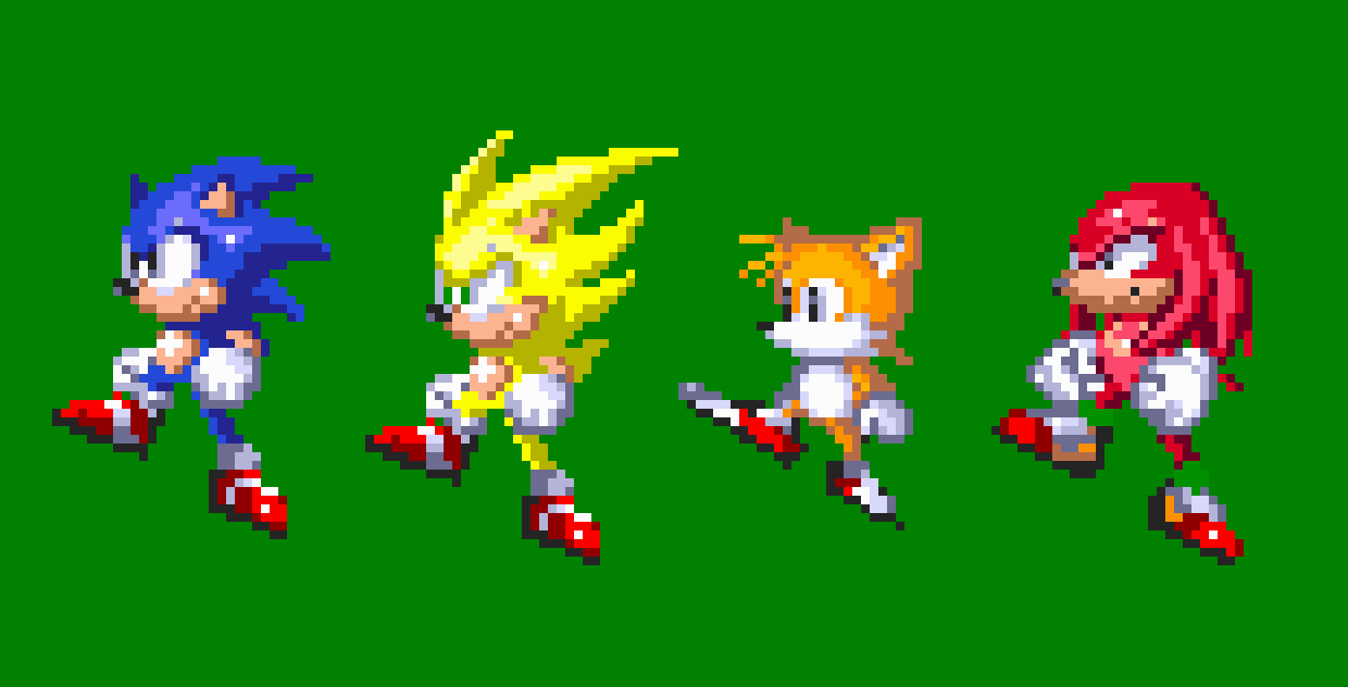 Standing On a Slope Sprite for Sonic x2 Request for Sonic 3 A.I.R ...
