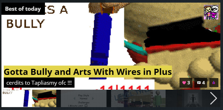 Gotta Bully and Arts With Wires in Plus Request for Baldi's Basics ...