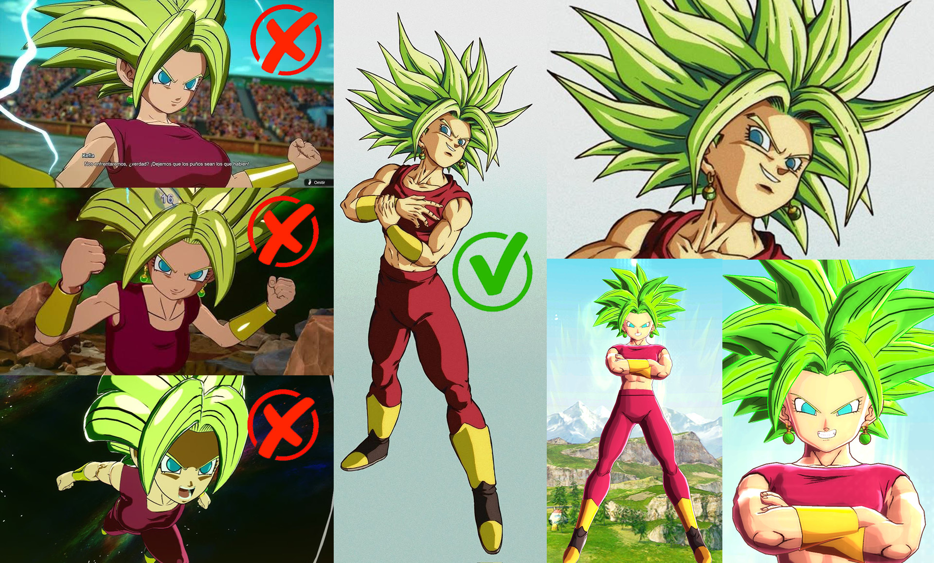 COMPLETE Rework (Kefla Ssj1 and Ssj2) Request for Dragon Ball: Sparking ...