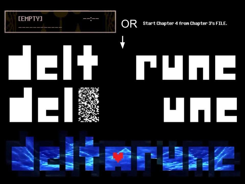 Title Intro Plays At The Start Of New Save Files Request for Deltarune ...
