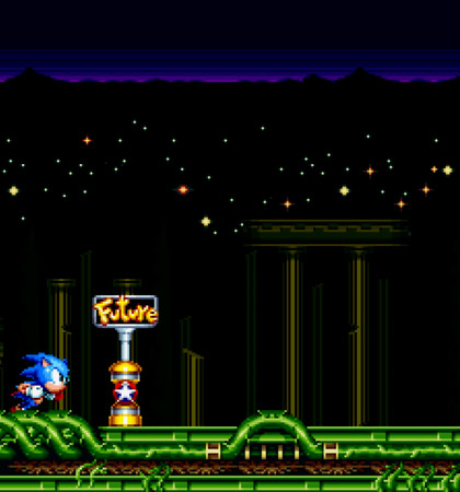Future and Past signposts in zones Request for Sonic Mania | SM Requests