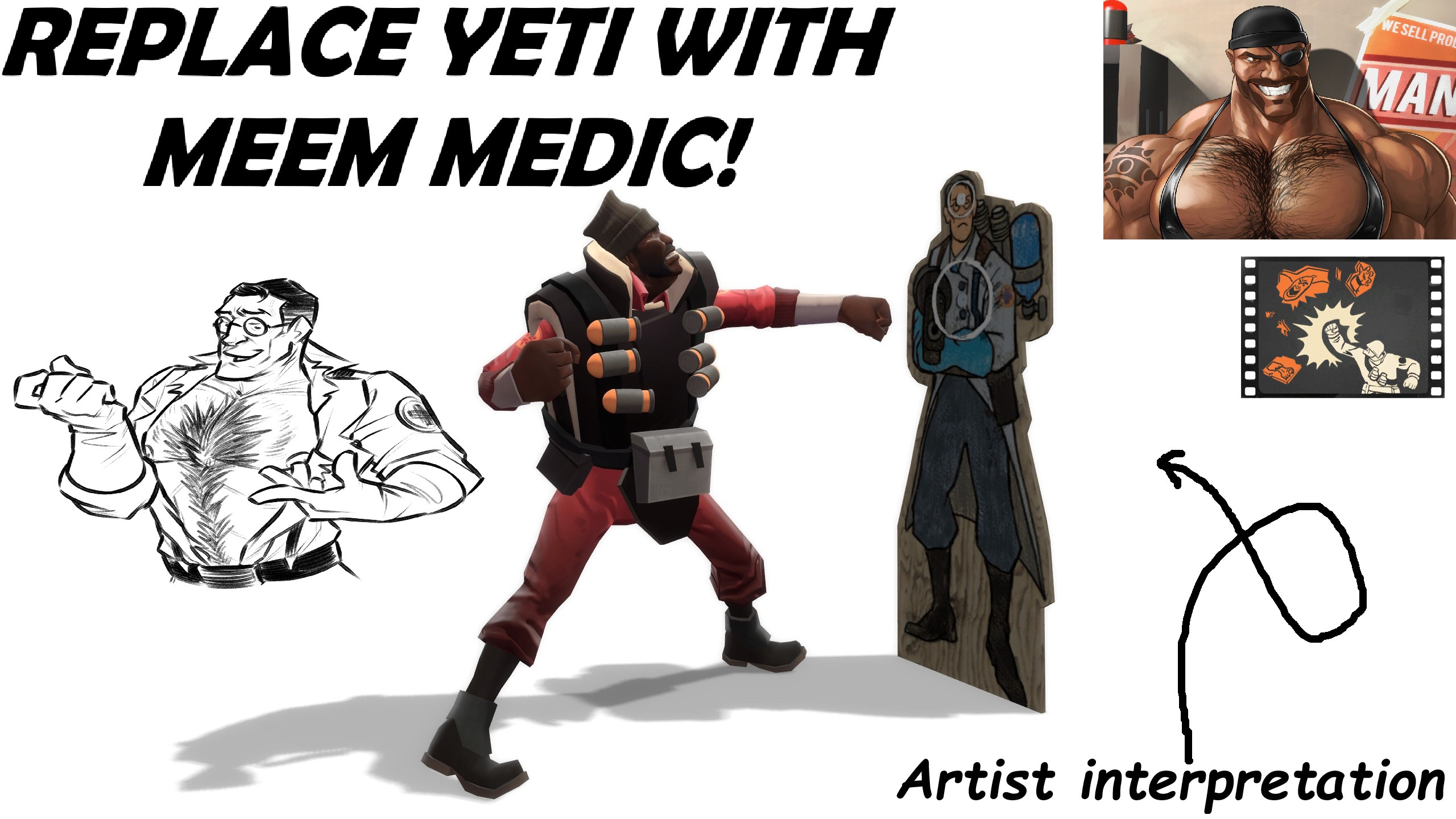 Replace Cutout with MeeM for Yeti Punch Request for Team Fortress 2 ...