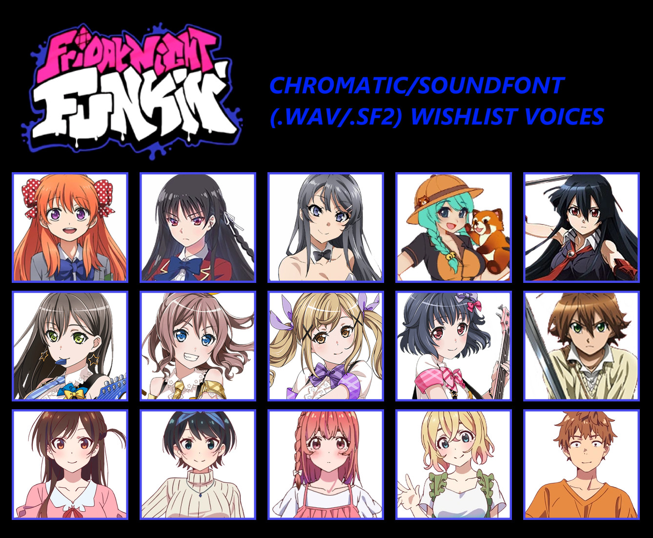 FNF Random Chromatic Scale Pack Request for Friday Night Funkin' | FNF Requests