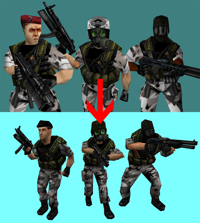 All-In-One HECU Animations on OP4 HECU Model Request for Half-Life | HL Requests