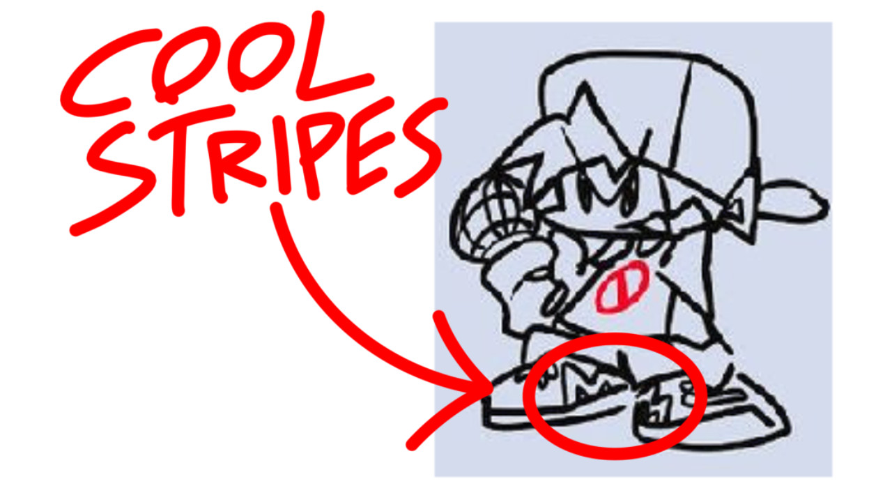 Bf's Cool Shoe Stripes Request for Friday Night Funkin' | FNF Requests