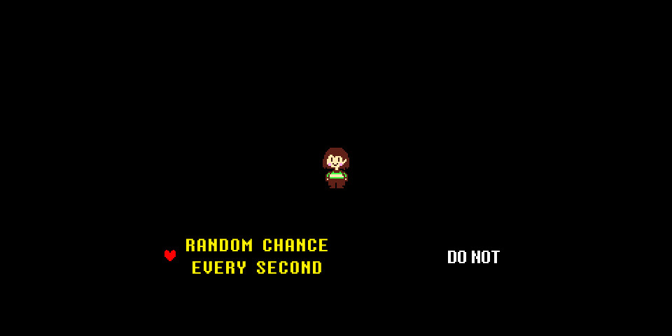 1/10000 Chances of Chara Jumpscare every second Request for UNDERTALE ...