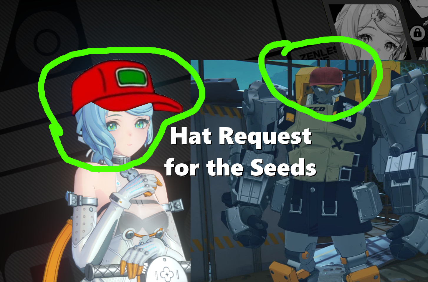 Request: A Hat for Seed Jr. and Seed Sr. Request for Zenless Zone Zero ...