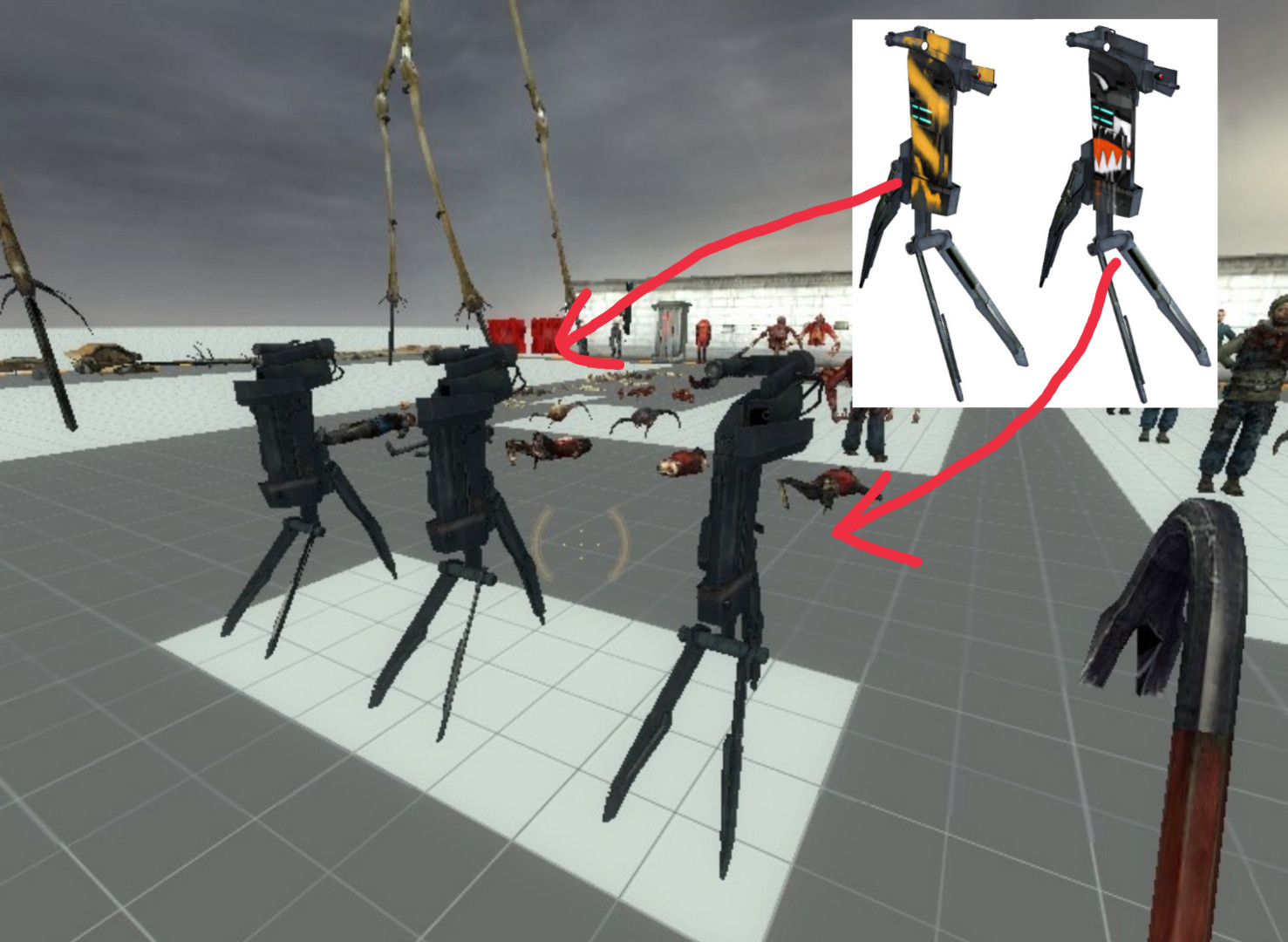 RTX Floor Turrets with Rebel Textures for EP2 Request for Half-Life 2 ...
