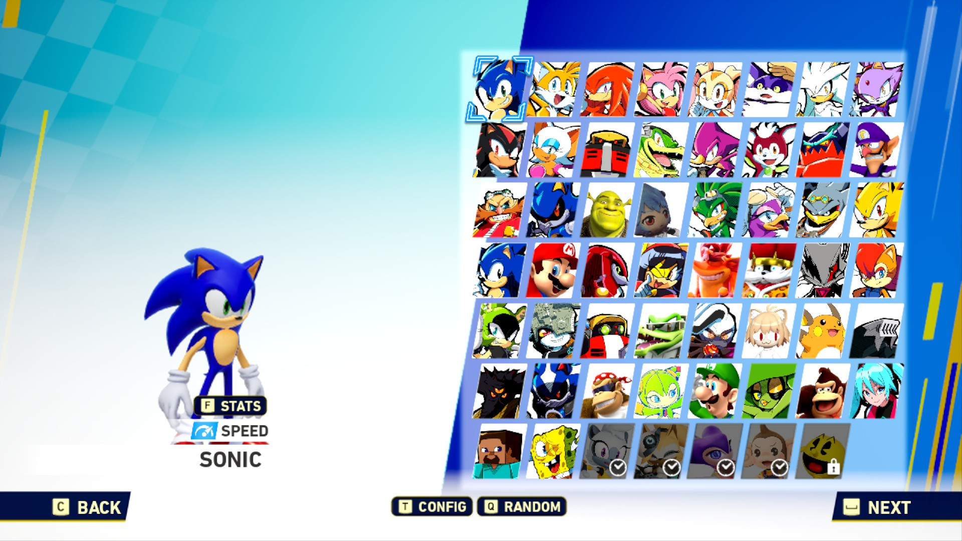 Dark Character Select Screen Request for Sonic Racing: CrossWorlds | SR ...