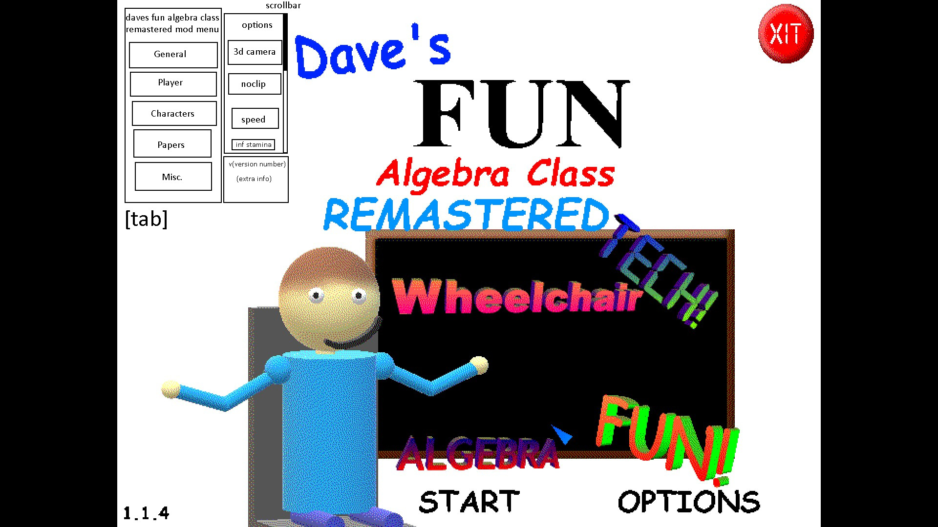 Can someone make a mod menu? Request for Dave's Fun Algebra Class ...