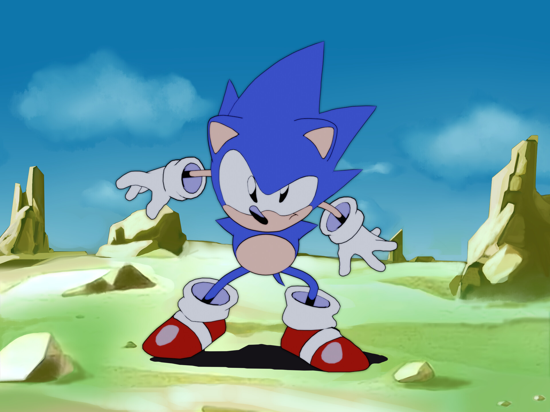 Junio/Toei CD Sonic over AI Sonic Request for Sonic Racing: CrossWorlds ...