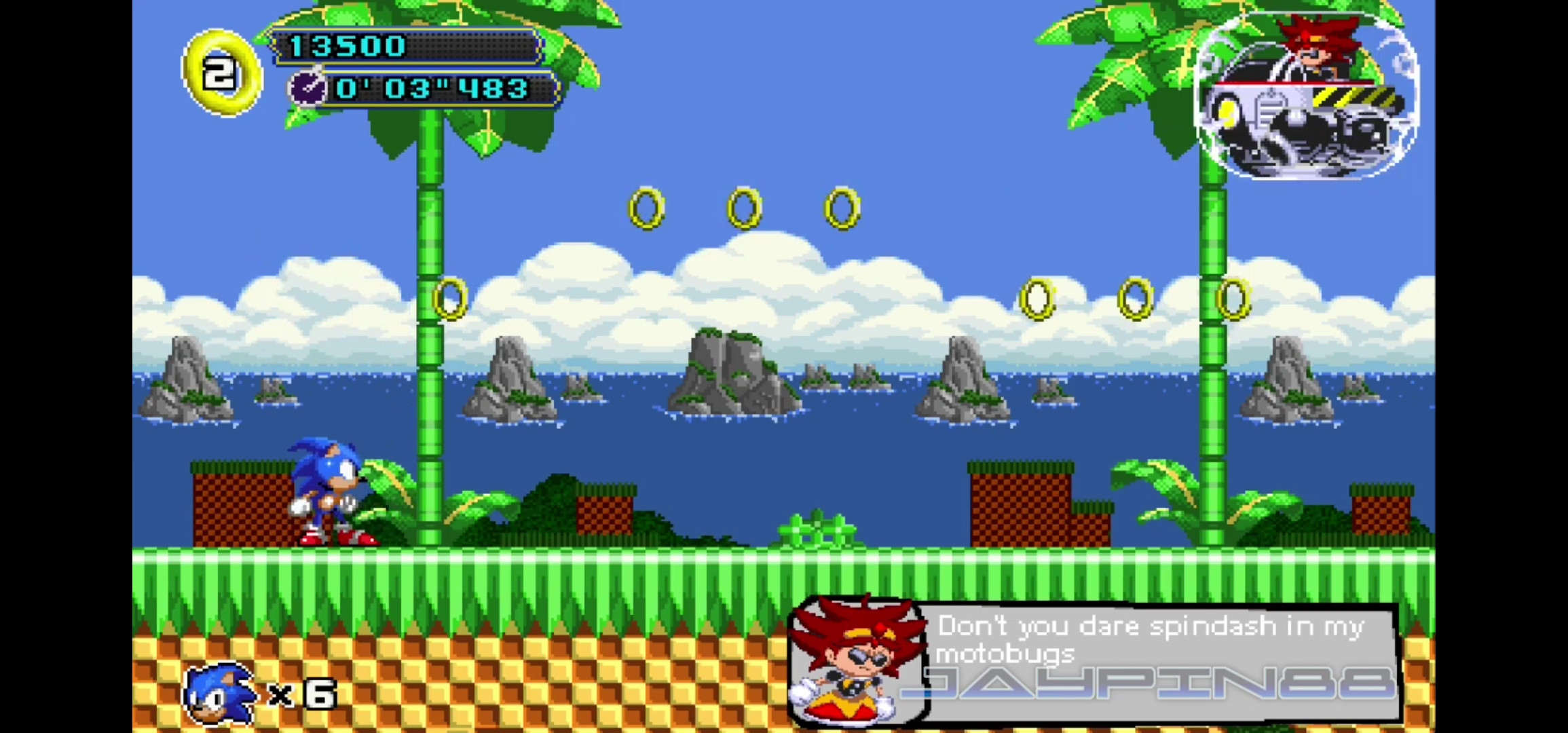 Someone can recreate the boss from Sonic 4 1995 for the act 1 For MHZ ...
