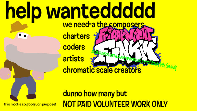 We need YOU for a very wide fandom fnf mod! Request for Friday Night ...