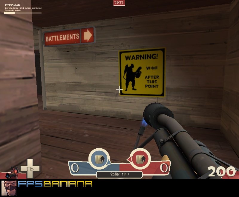 W+M1 Warning Sign Spray for Team Fortress 2 | TF2 Sprays