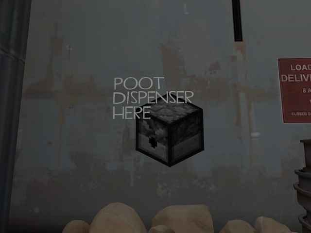 Poot Dispenser Here MC - HD Spray for Team Fortress 2 | TF2 Sprays