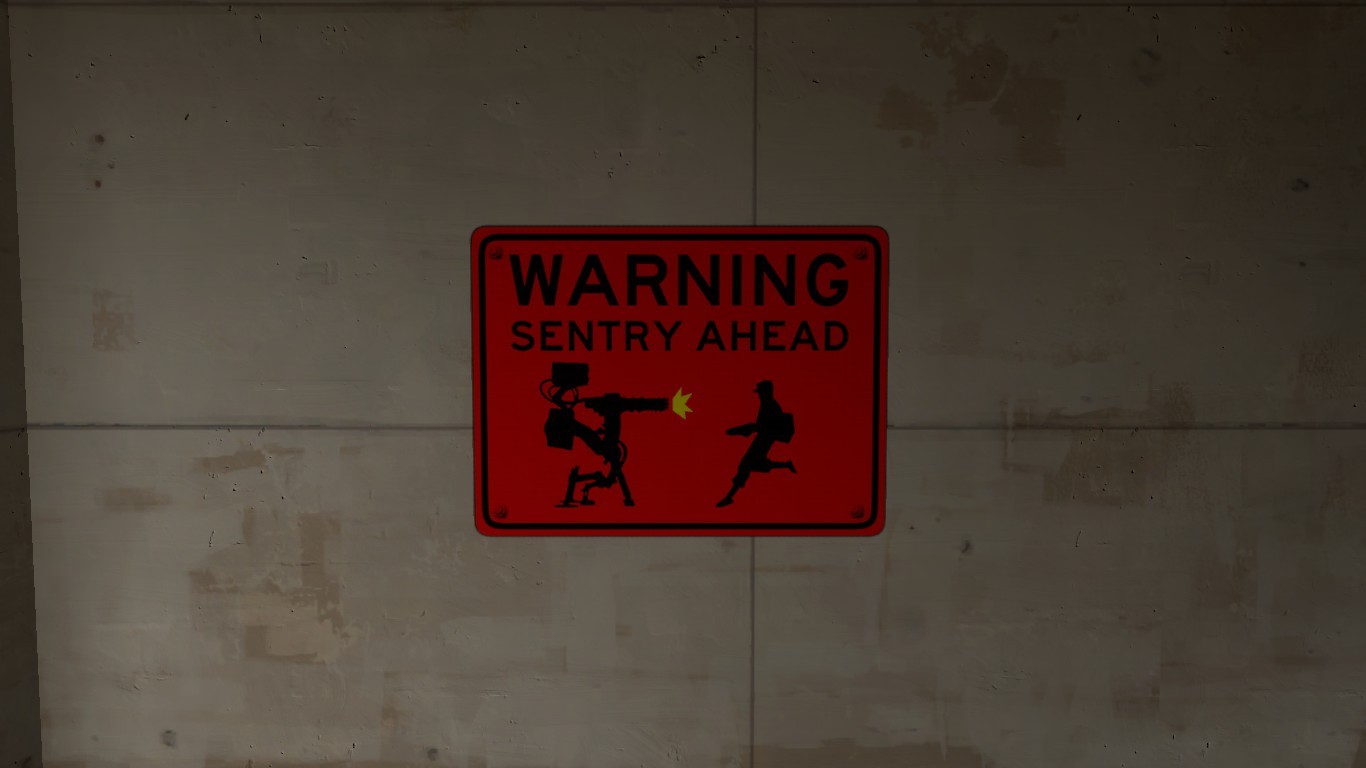 Sentry Ahead Spray for Team Fortress 2 | TF2 Sprays