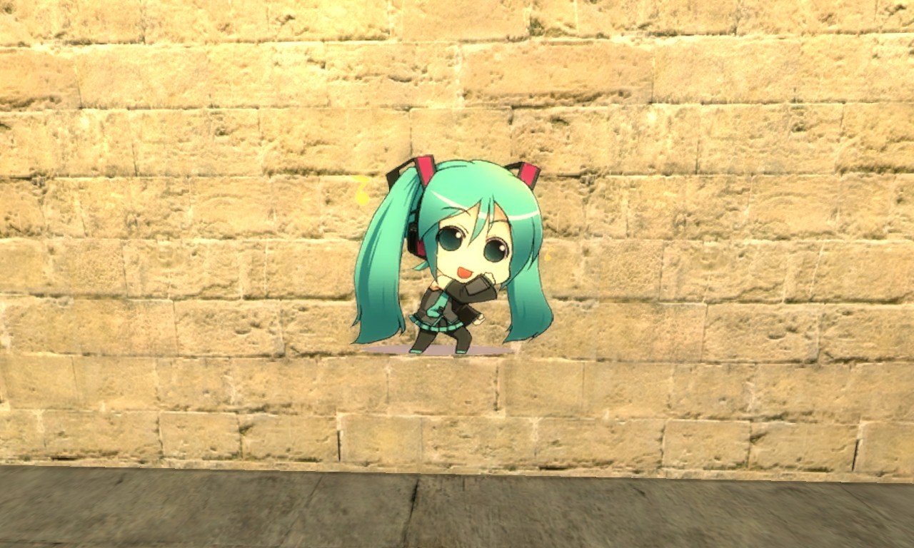 Hatsune Miku Spray Spray for Source Engine | Source Sprays