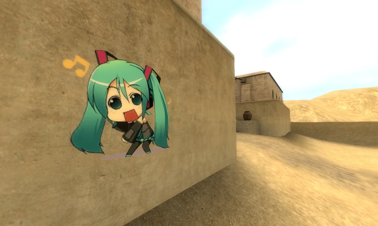 Hatsune Miku Spray Spray for Source Engine | Source Sprays