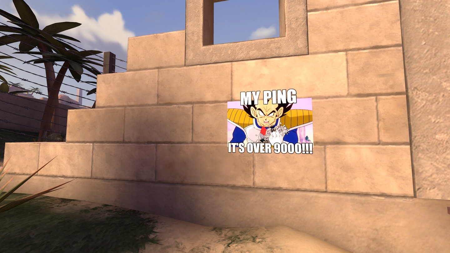 Ping over 9000! Spray for Team Fortress 2 | TF2 Sprays
