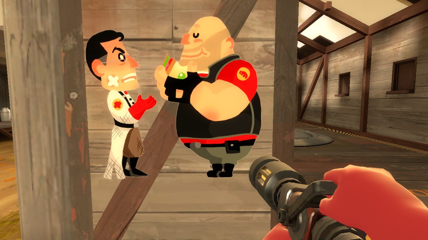Distance fading sandvich heavy Spray for Team Fortress 2 | TF2 Sprays