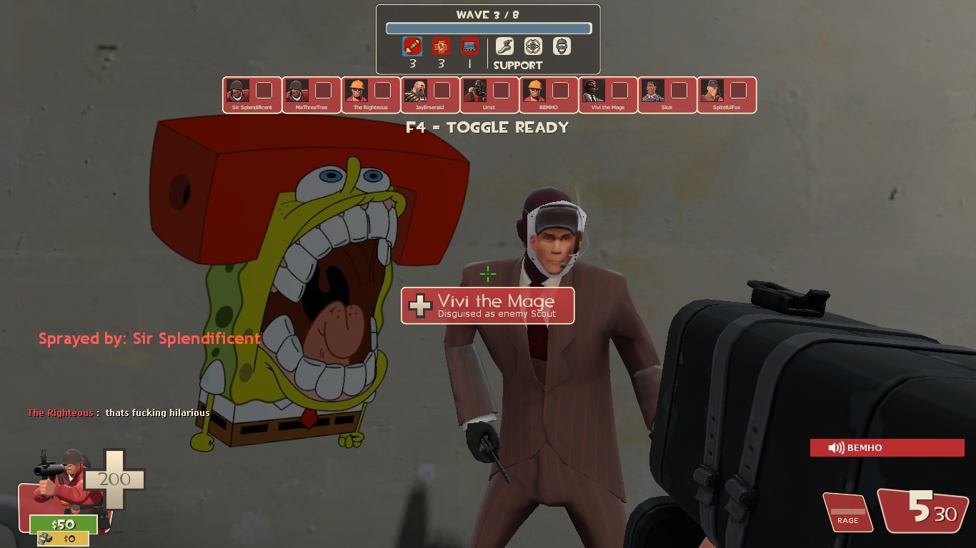 Spongebob ChompyPants Spray for Team Fortress 2 | TF2 Sprays