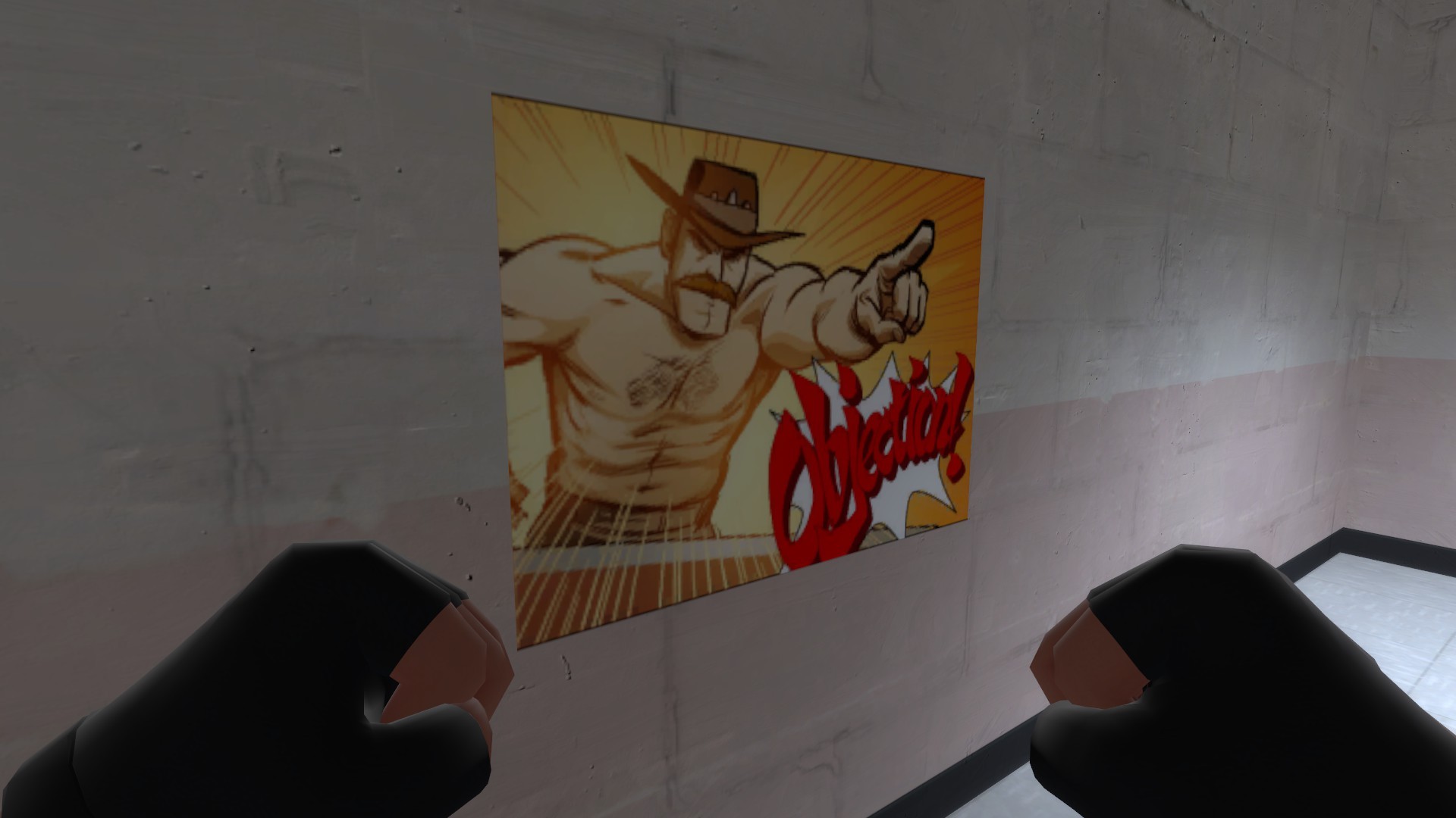 Saxton Hale Objection! Spray for Team Fortress 2 | TF2 Sprays
