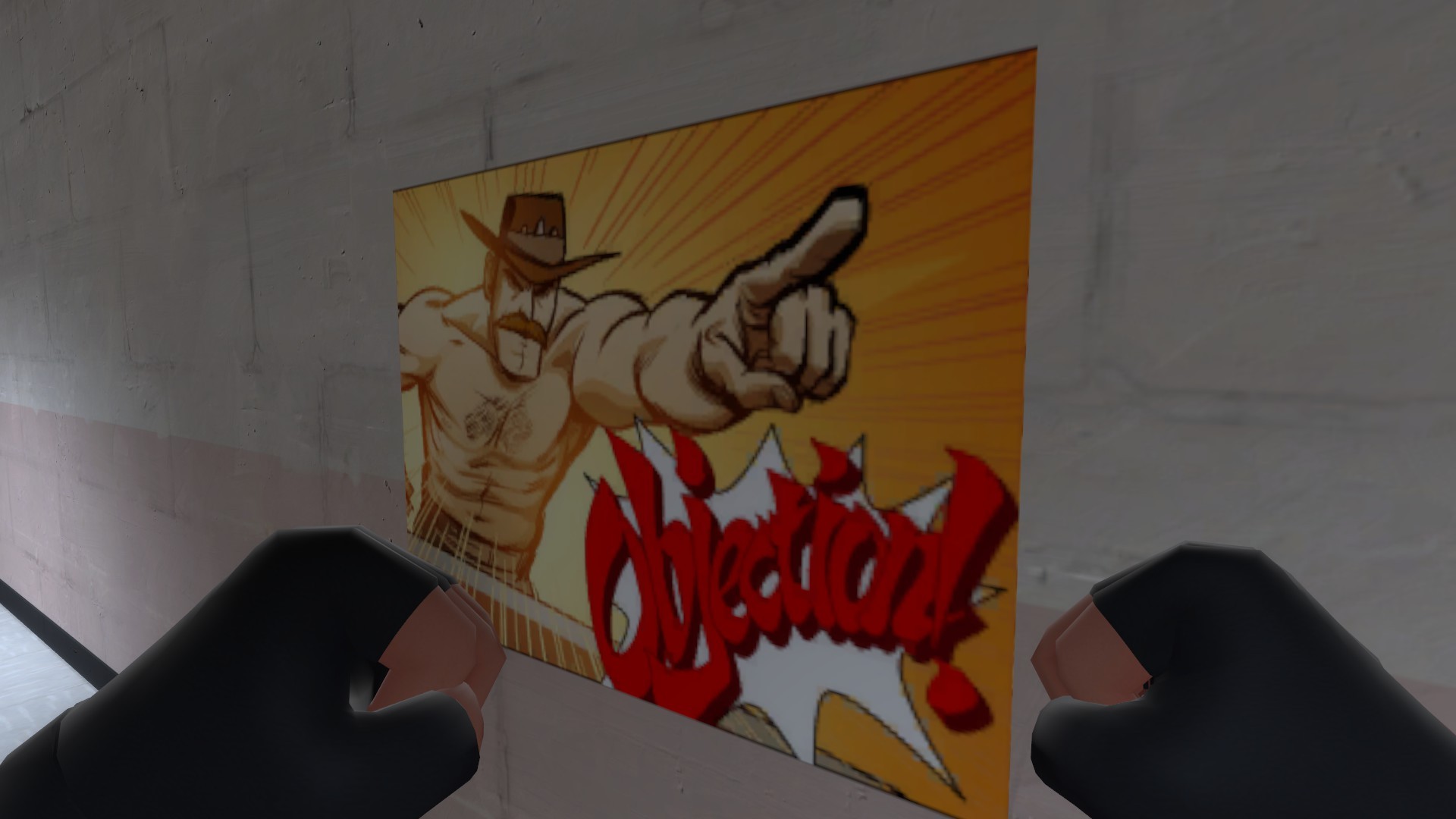 Saxton Hale Objection! Spray for Team Fortress 2 | TF2 Sprays