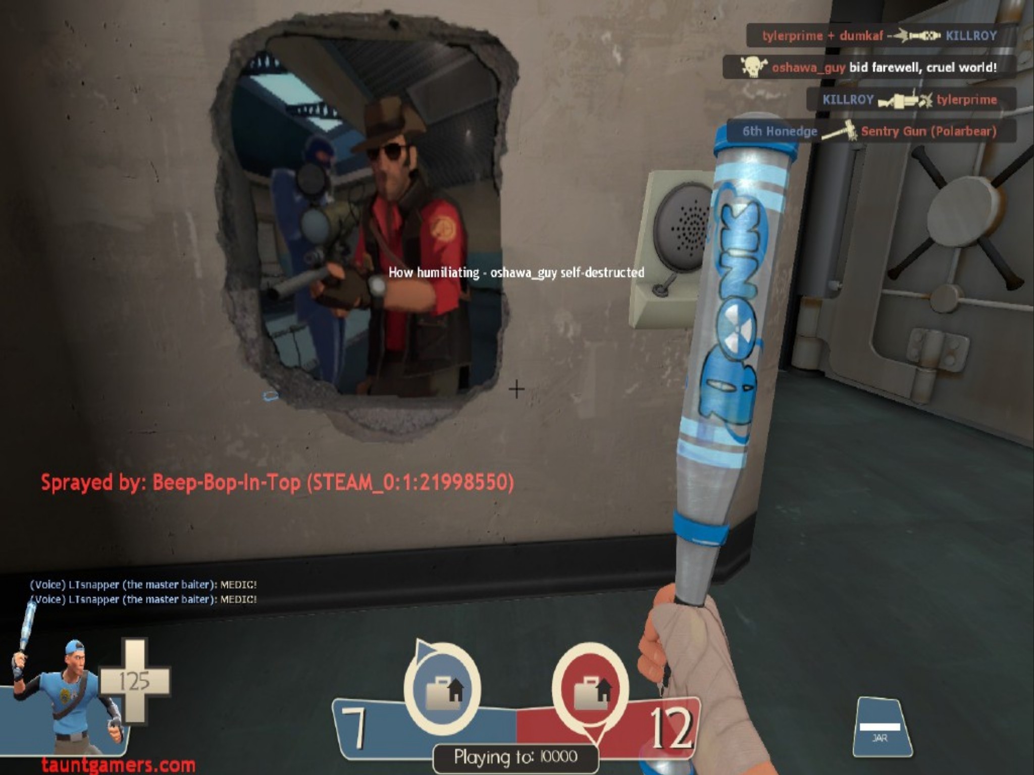 Spy behind Sniper (w/ room) [Team Fortress 2] [Sprays]