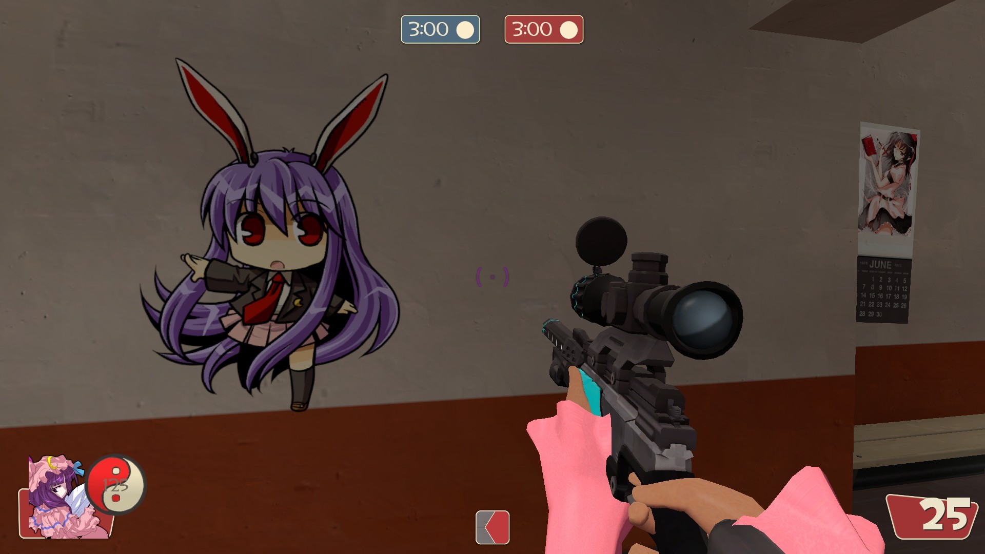 Touhou - Chibi Reisen Udongein Inaba Spray for Team Fortress 2 | TF2 Sprays