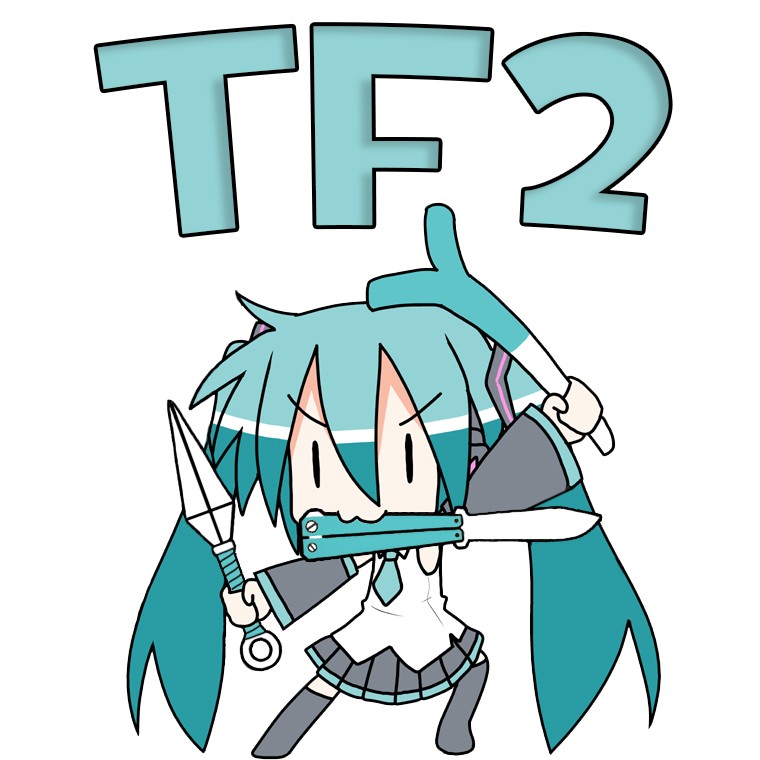 Miku Demo/Spy/Sniper Spray for Team Fortress 2 | TF2 Sprays