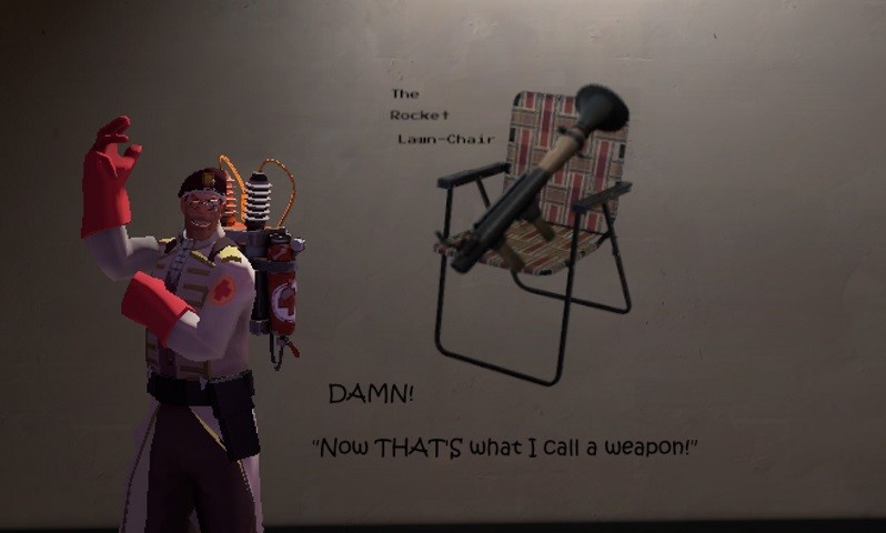 The Amazing Rocket Lawn-Chair Spray for Team Fortress 2 | TF2 Sprays