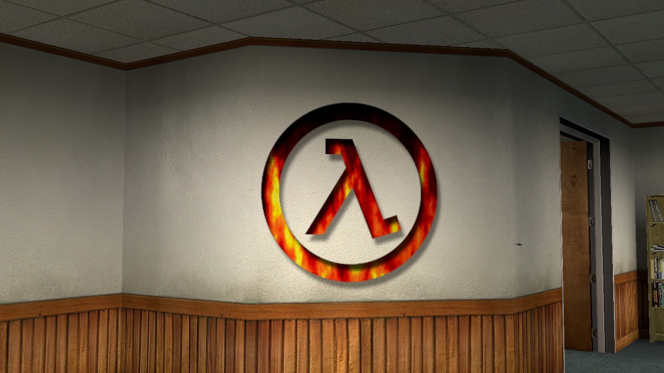 Lambda on fire Spray for Counter-Strike: Source | CS:S Sprays